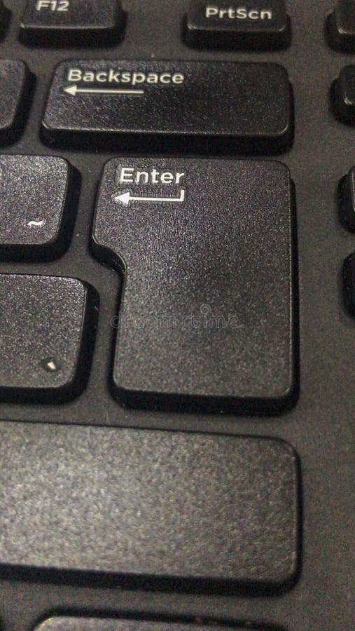 Enter Key on Computer Keyboard Stock Image - Image of electronic, enter ...