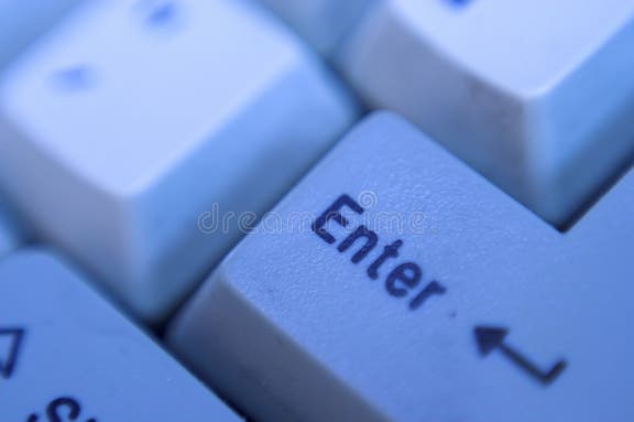 Enter Key (blue) stock photo. Image of white, blue, technology - 1067238