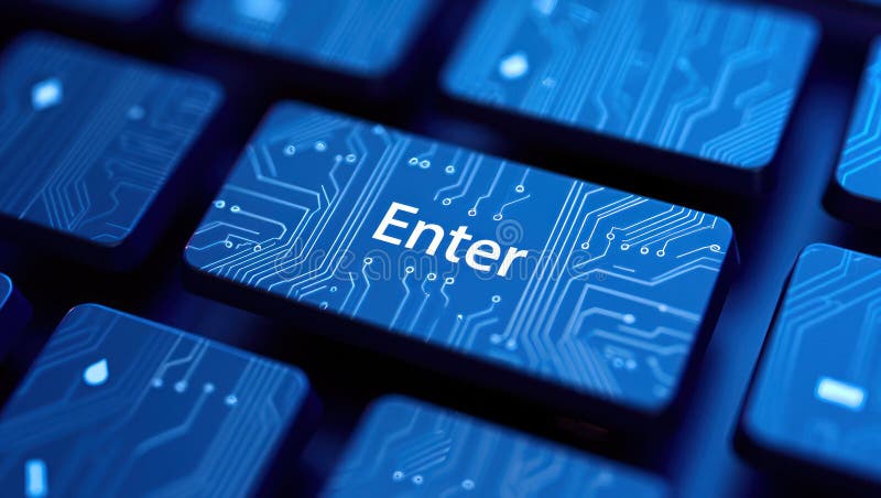 Blue Circuit Board Keyboard Stock Illustrations – 744 Blue Circuit ...