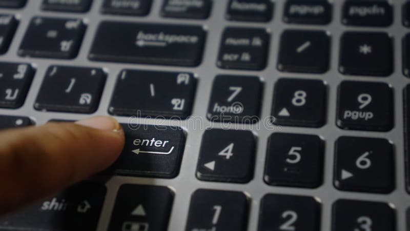 Enter Key on the Computer Keyboard Stock Image - Image of keyboard ...