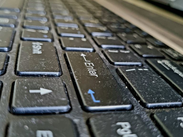 Enter Key on Keyboard with Bokeh Effect Stock Image - Image of effect ...