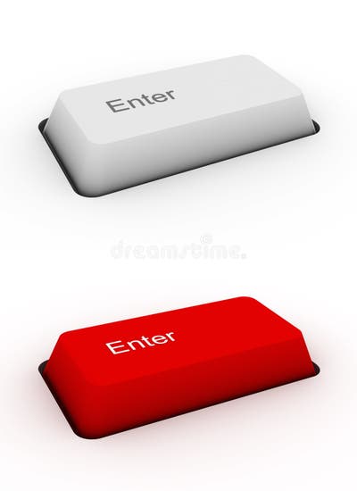 Enter - keyboard button stock illustration. Illustration of internet ...
