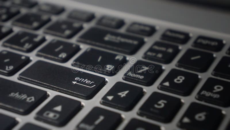 Enter Key on the Computer Keyboard Stock Photo - Image of step ...