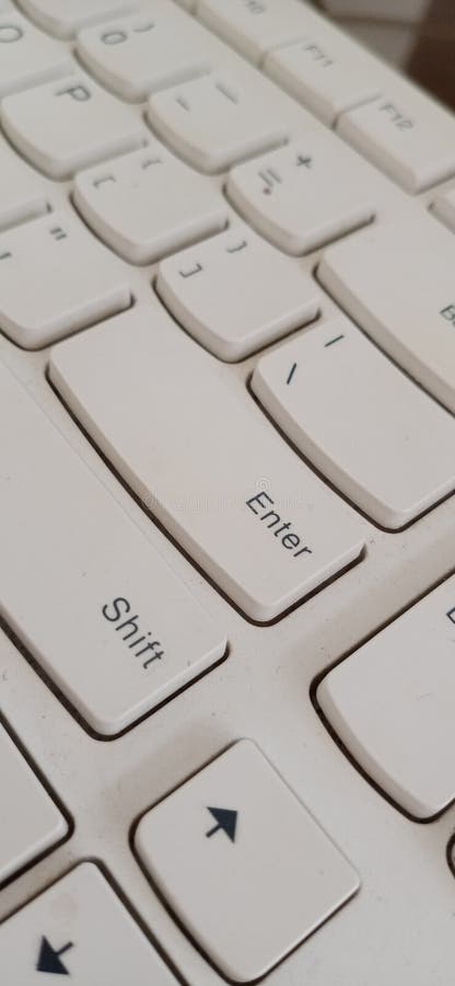 Enter Keyboard Laptop Computer Type Stock Photo - Image of enter ...