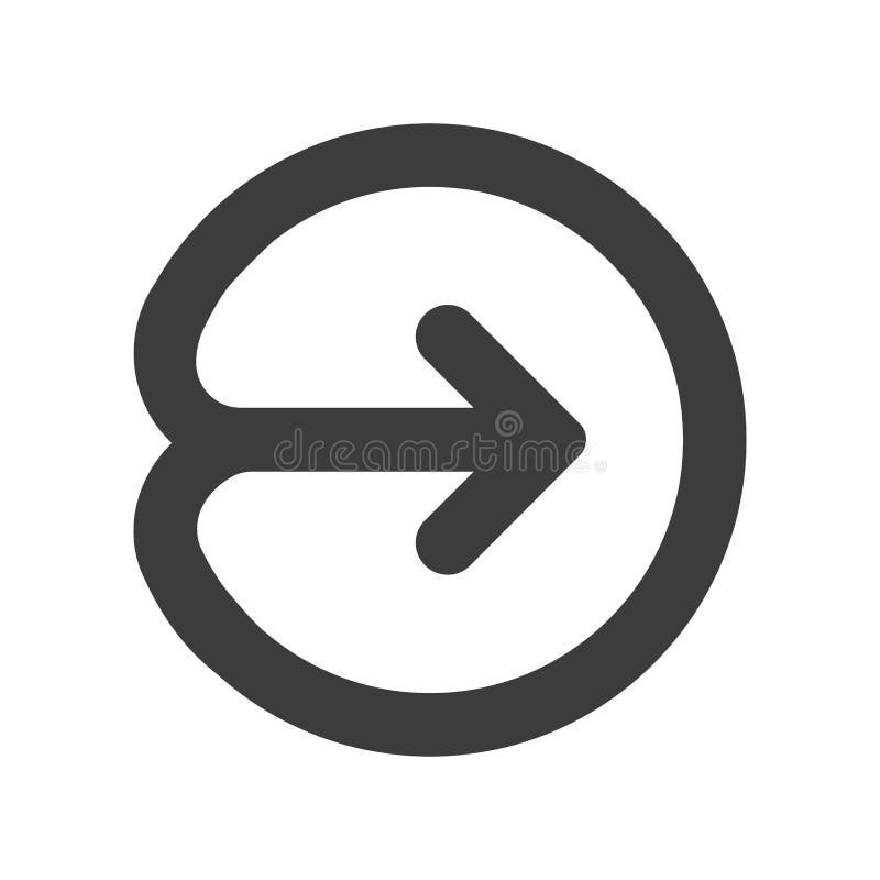 Enter or Log in Icon. Arrow Submit, Share Stock Illustration ...