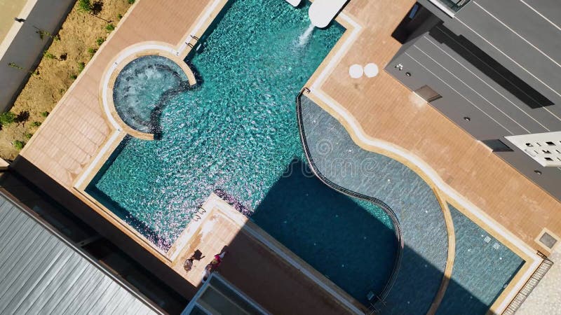 Aerial View 4K: Chic Waters - a New Era of Poolside Sophistication ...