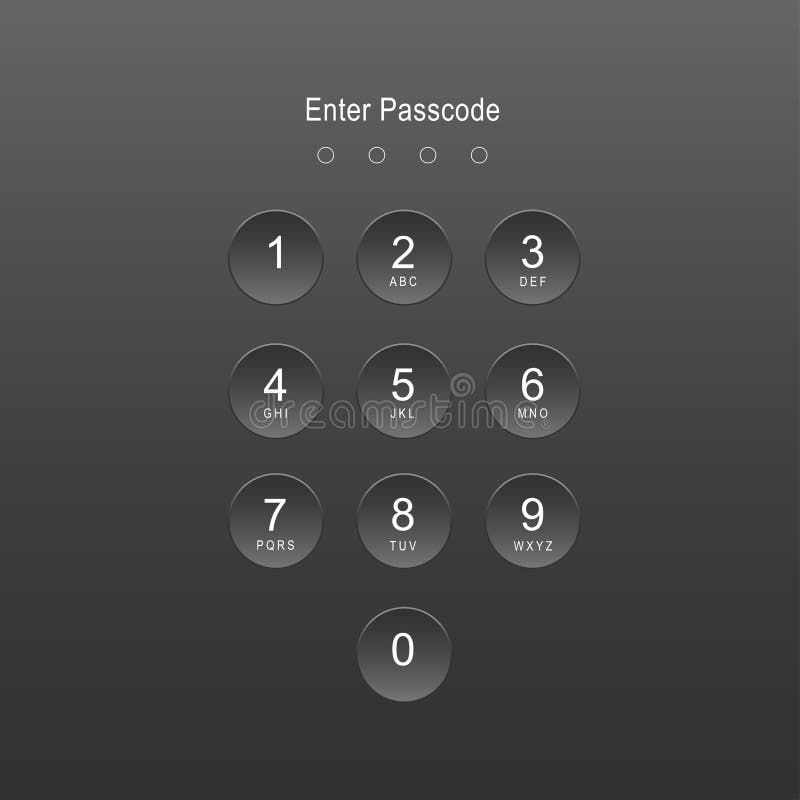 Enter passcode interface stock vector. Illustration of lock - 97926016 Enter passcode interface stock vector. Illustration of lock - 97926016