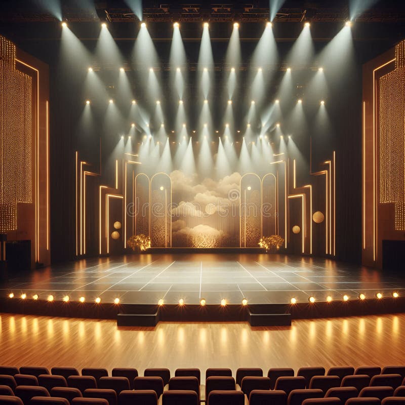 Radiant Showcase: Bold Lighting on a Sprawling Stage, Generative AI ...