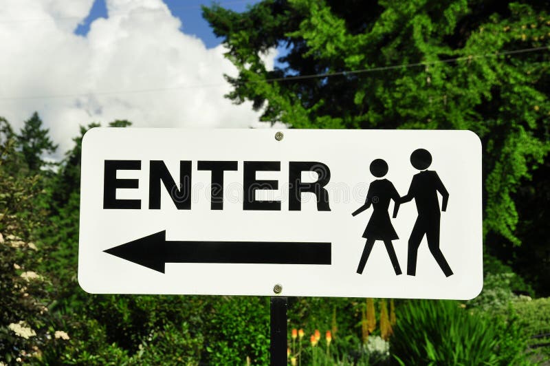Enter Sign stock photo. Image of enter, follow, direction - 31612444