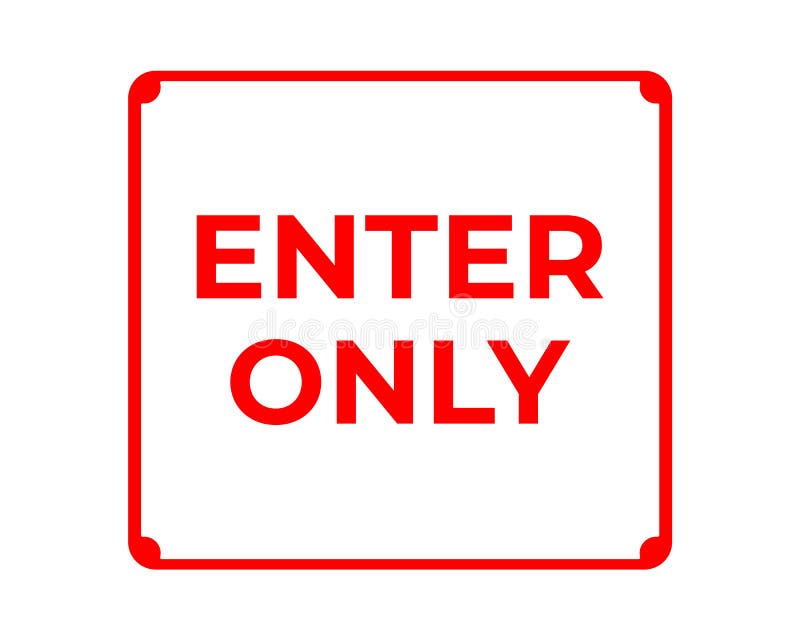 Enter Sign in Vector, Easy To Use and Print Design Templates Stock ...