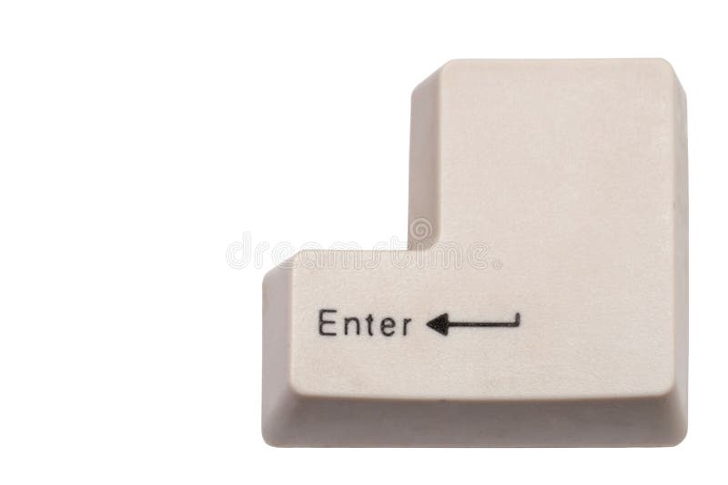 Eingabetaste stockbild. Bild von taste, computer, makro - 12291475