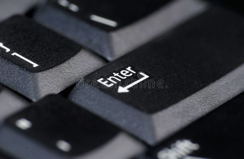 ENTER-Taste auf Tastatur stockbild. Bild von taste, computer - 14166649