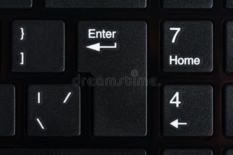 ENTER-Taste Ersetzen Durch Gelbe Interrrogation Taste Stockfoto - Bild ...