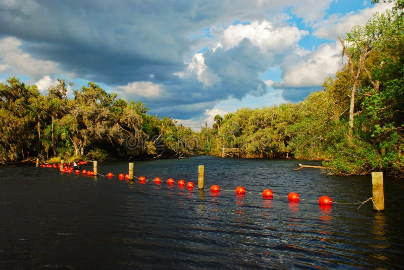 The Enter To the Blue Hole Springs State Park on the Boat in Florida ...