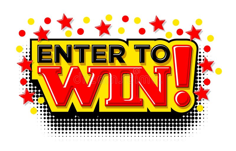 Enter to win push button stock vector. Illustration of game - 336476641