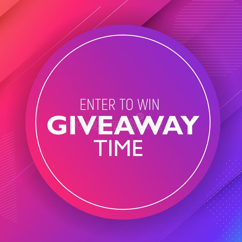 It`s Giveaway Time Modern Poster Template Design for Social Media Post ...