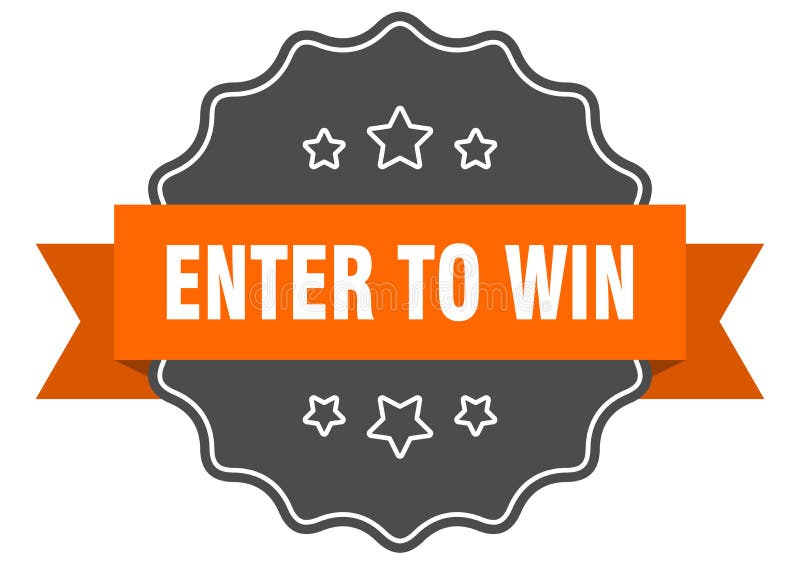 Enter To Win Label. Enter To Win Isolated Seal. Sticker. Sign Stock ...