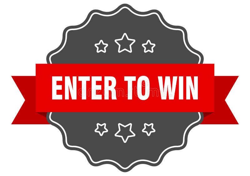 Enter To Win Sticker. Square Isolated Label Sign. Peeler Stock Vector ...