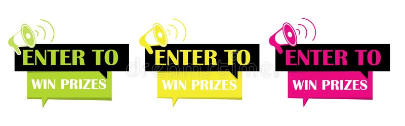 Enter To Win Raffle Poster Stock Illustrations – 119 Enter To Win ...