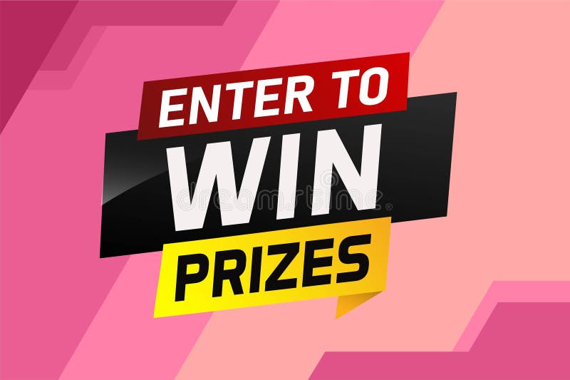 Enter To Win Prizes Word Concept Vector Illustration Stock Vector ...
