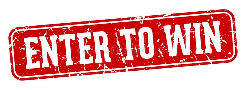 Enter To Win Rectangular Sign. Enter To Win Stamp Stock Vector ...