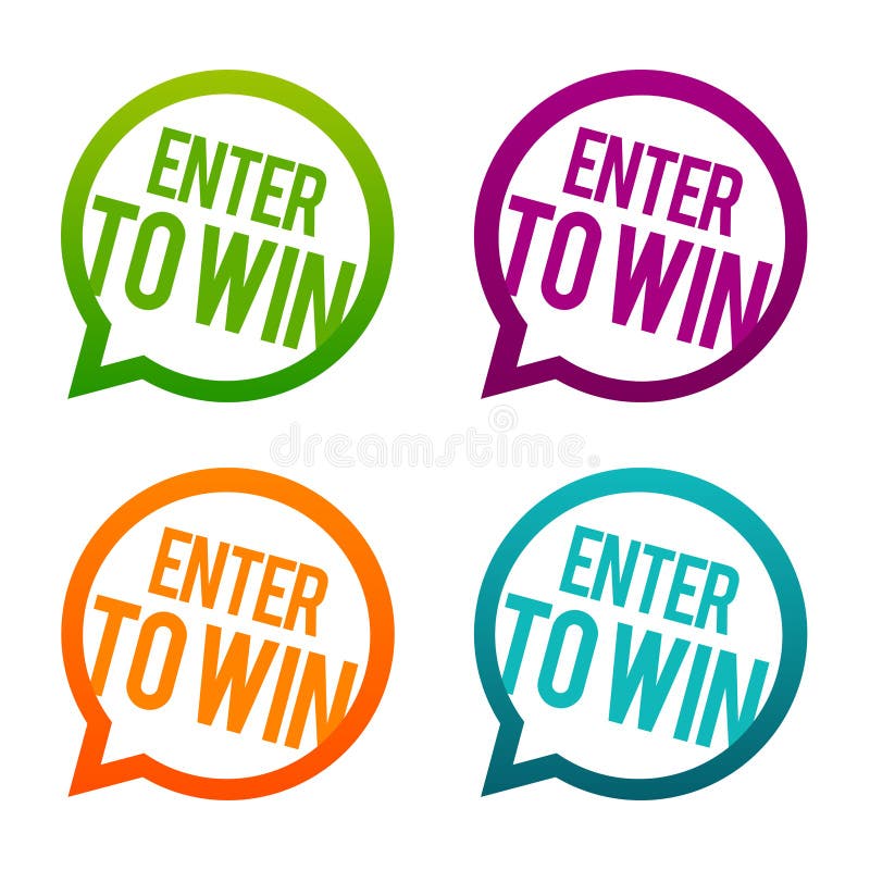 Enter To Win Raffle Poster Stock Illustrations – 119 Enter To Win ...