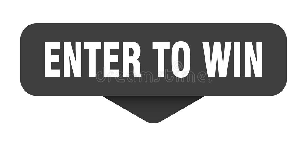 Enter To Win Sticker. Enter To Win Sign on Transparent Background Stock ...