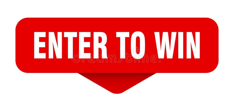 Enter To Win Sticker. Enter To Win Sign on Transparent Background Stock ...