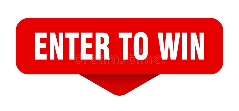Enter To Win Sticker. Enter To Win Sign on Transparent Background Stock ...