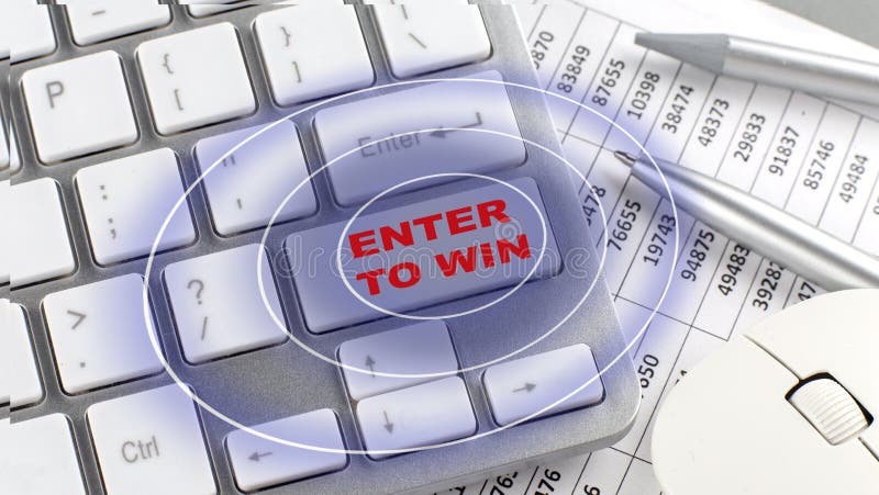 ENTER TO WIN Text on Keyboard Wirh Chart and Pencil Stock Image - Image ... ENTER TO WIN Text on Keyboard Wirh Chart and Pencil Stock Image - Image ...