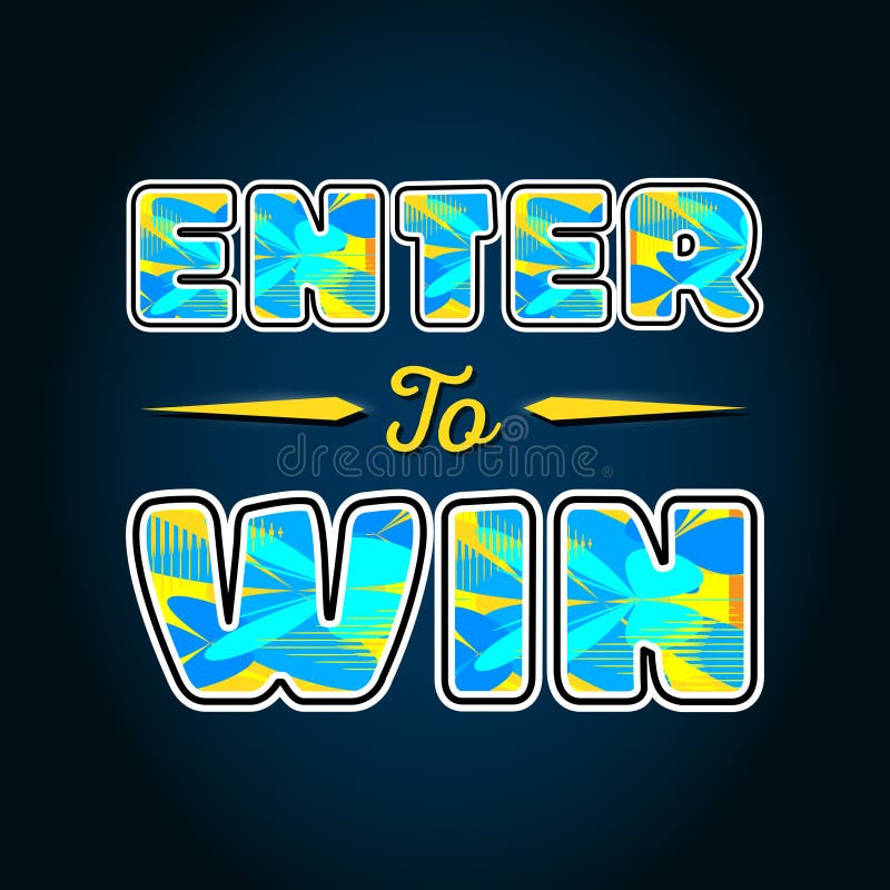 Enter To Win Vector Sign, Win Prize, Win in Lottery Stock Vector ...