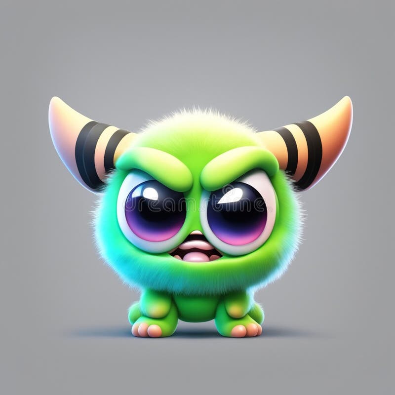 Cute Angry Alien Gaming Cartoon Vector Icon Illustration Stock ...