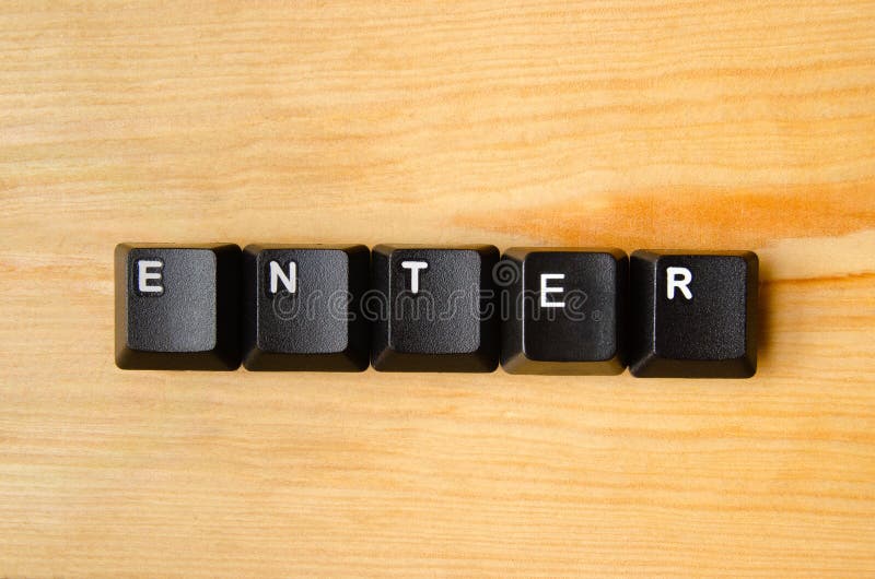 Enter word stock photo. Image of keypad, quote, tech - 96417750