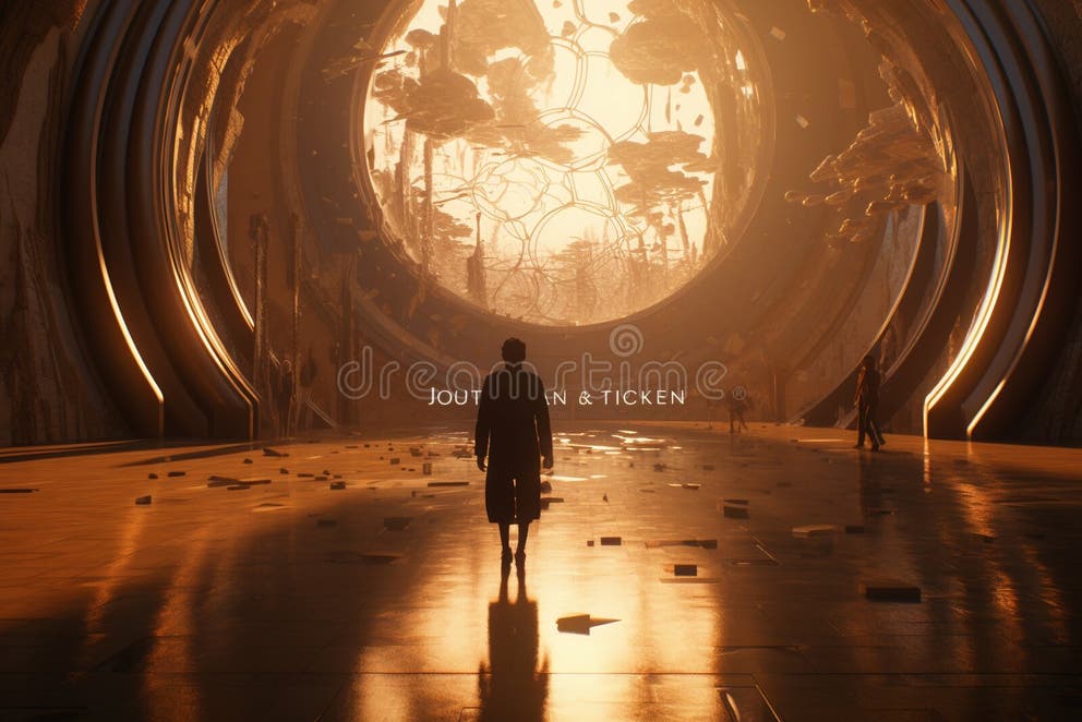 Enter a World Where Time Flows Backward and Stock Illustration ...