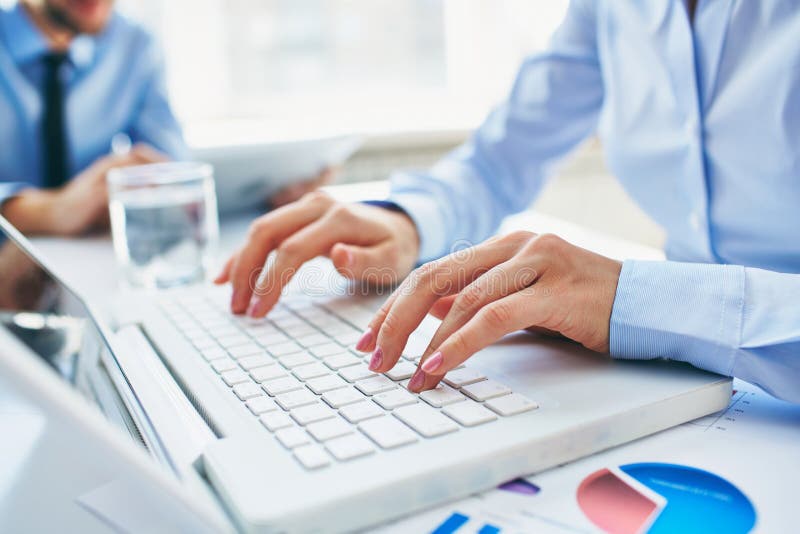 Entering data stock photo. Image of male, education, executive - 57852118