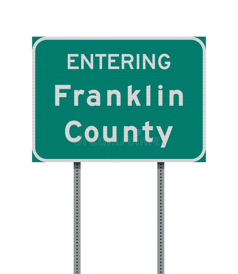 Entering Franklin County Ohio Road Sign Stock Vector - Illustration of ...
