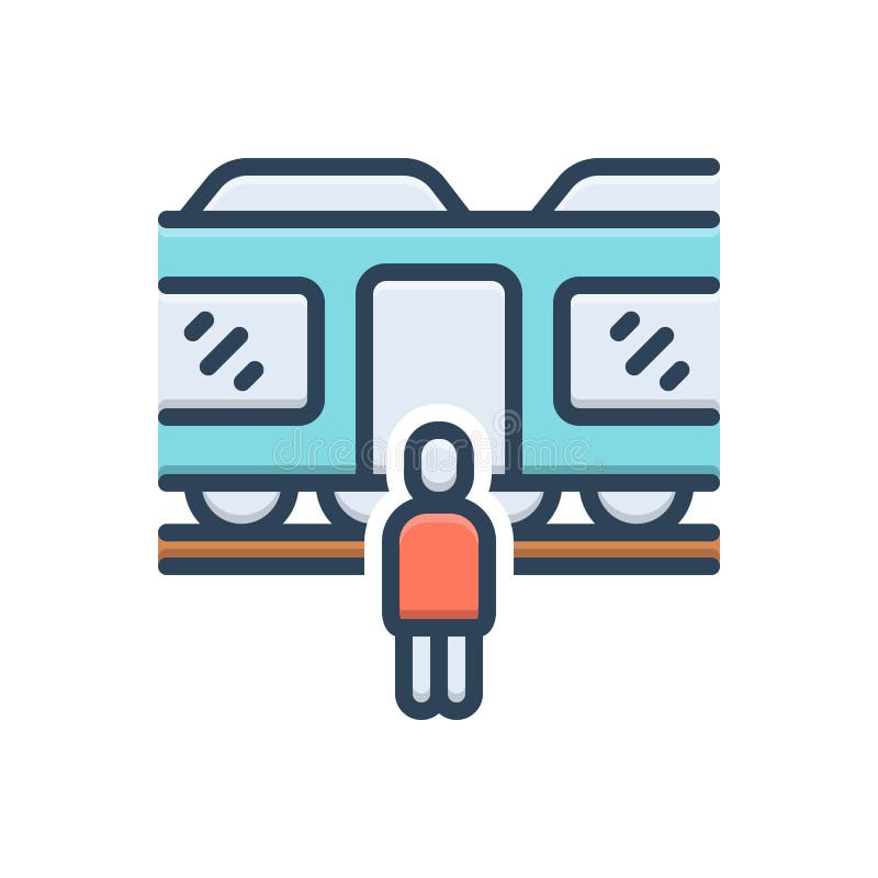 Color Illustration Icon for Entering, Entree and Arrival Stock Vector ...