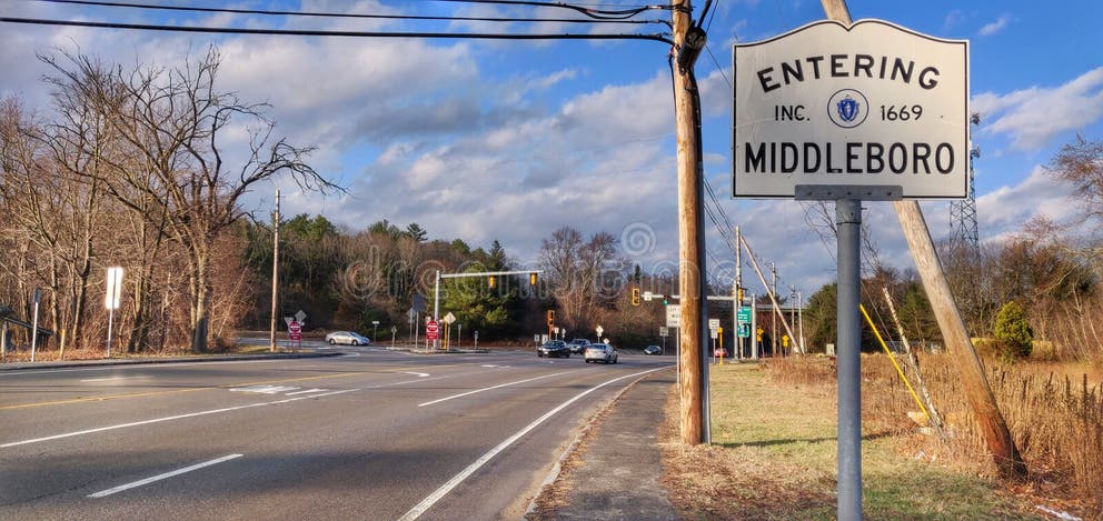 Entering Middleboro stock image. Image of middleboro - 175568103