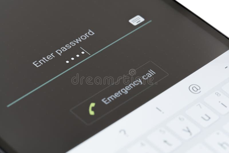 Entering Password on Android Phone Editorial Photography - Image of ...