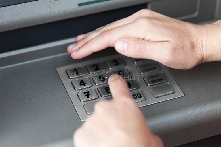 Entering pin code stock image. Image of password, cash - 20134029