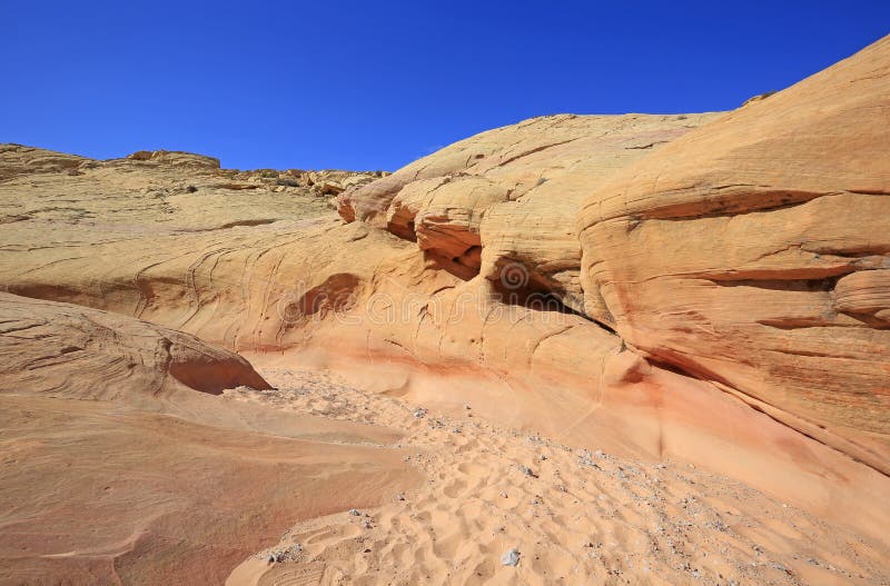 Entering Pink Canyon stock image. Image of beautiful - 126529345