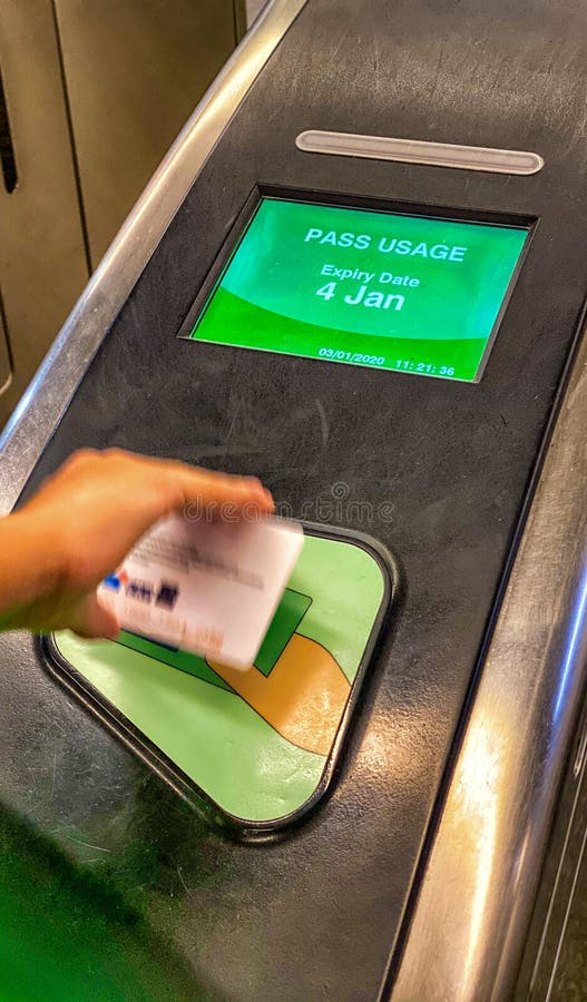 Entering the Subway with an Electronic Card Editorial Photography ...