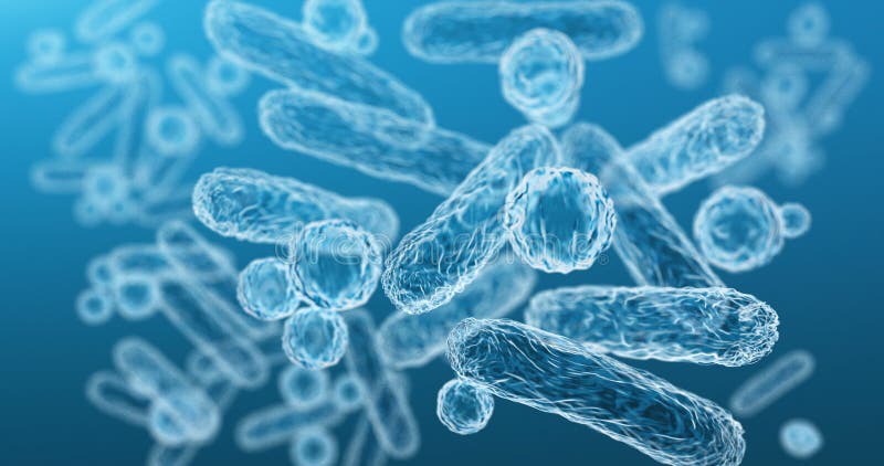 E Coli Bacteria in Motion 3D Animation. Stock Footage - Video of gram ...