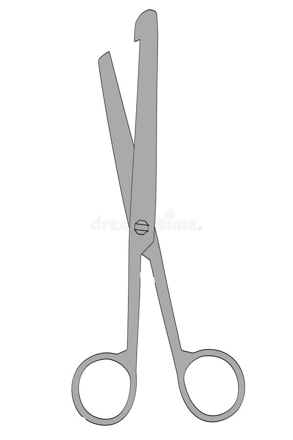 Enterotome tool stock illustration. Illustration of hand - 35595381