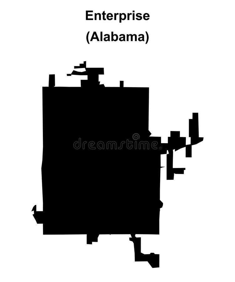 Enterprise outline map stock vector. Illustration of vector - 357147614