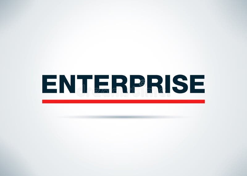 Enterprise Abstract Flat Background Design Illustration Stock ...