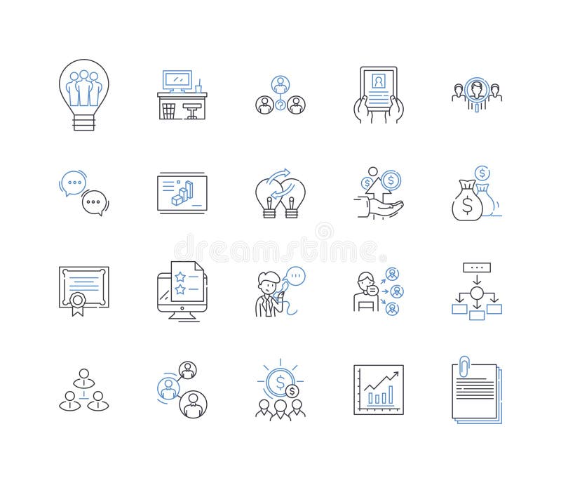 Enterprise Leadership Line Icons Collection. Strategy, Innovation ... Enterprise Leadership Line Icons Collection. Strategy, Innovation ...
