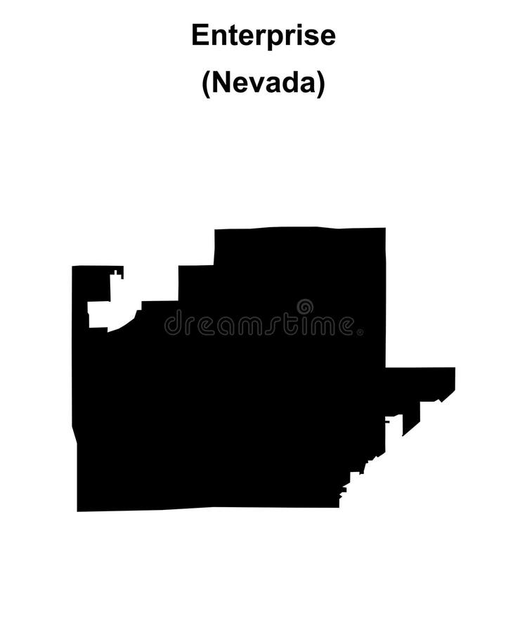 Enterprise outline map stock vector. Illustration of silhouette - 357488213