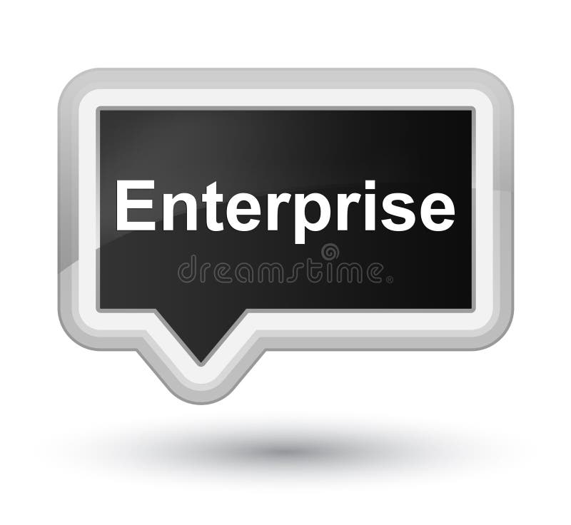 Enterprise Prime Black Banner Button Stock Illustration - Illustration ...