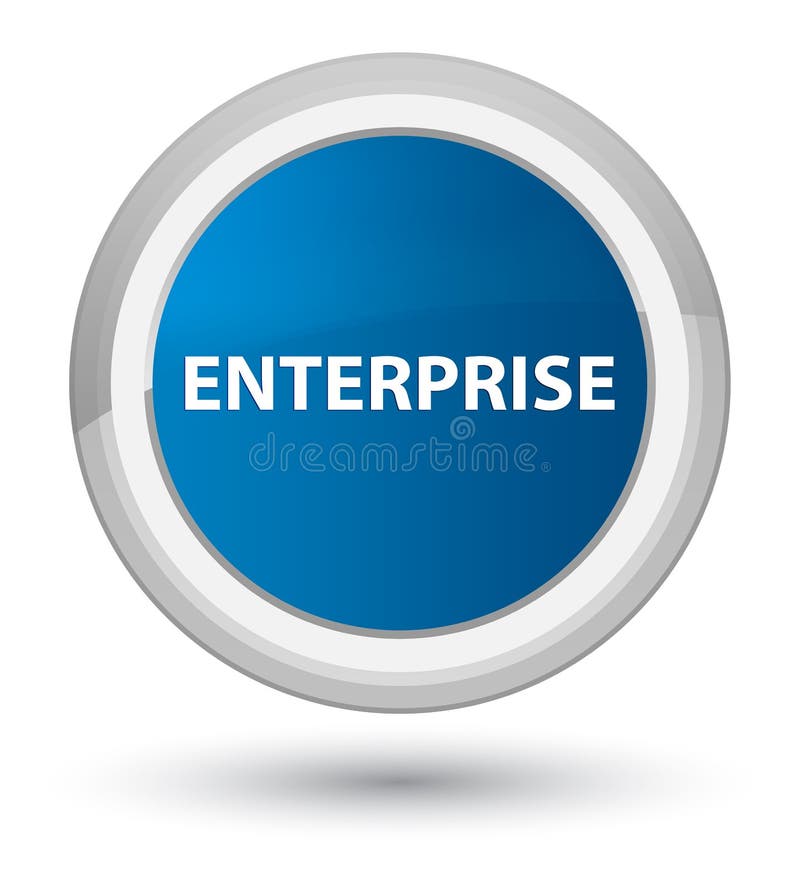 Enterprise Prime Blue Round Button Stock Illustration - Illustration of ...